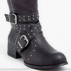 torrid | Shoes | Wide Width Calf New Torrid Studded Knee Moto Boots ...